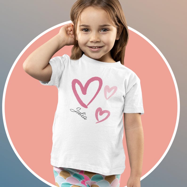 Custom Text Heart Shirt, Personalized Heart Shirt, Your Name Heart ...