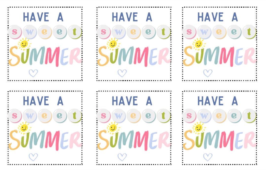 Have a Sweet Summer TAG - Etsy