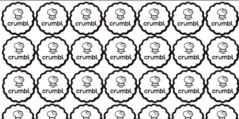 Crumbl Transparent Logo 23" Square - Etsy
