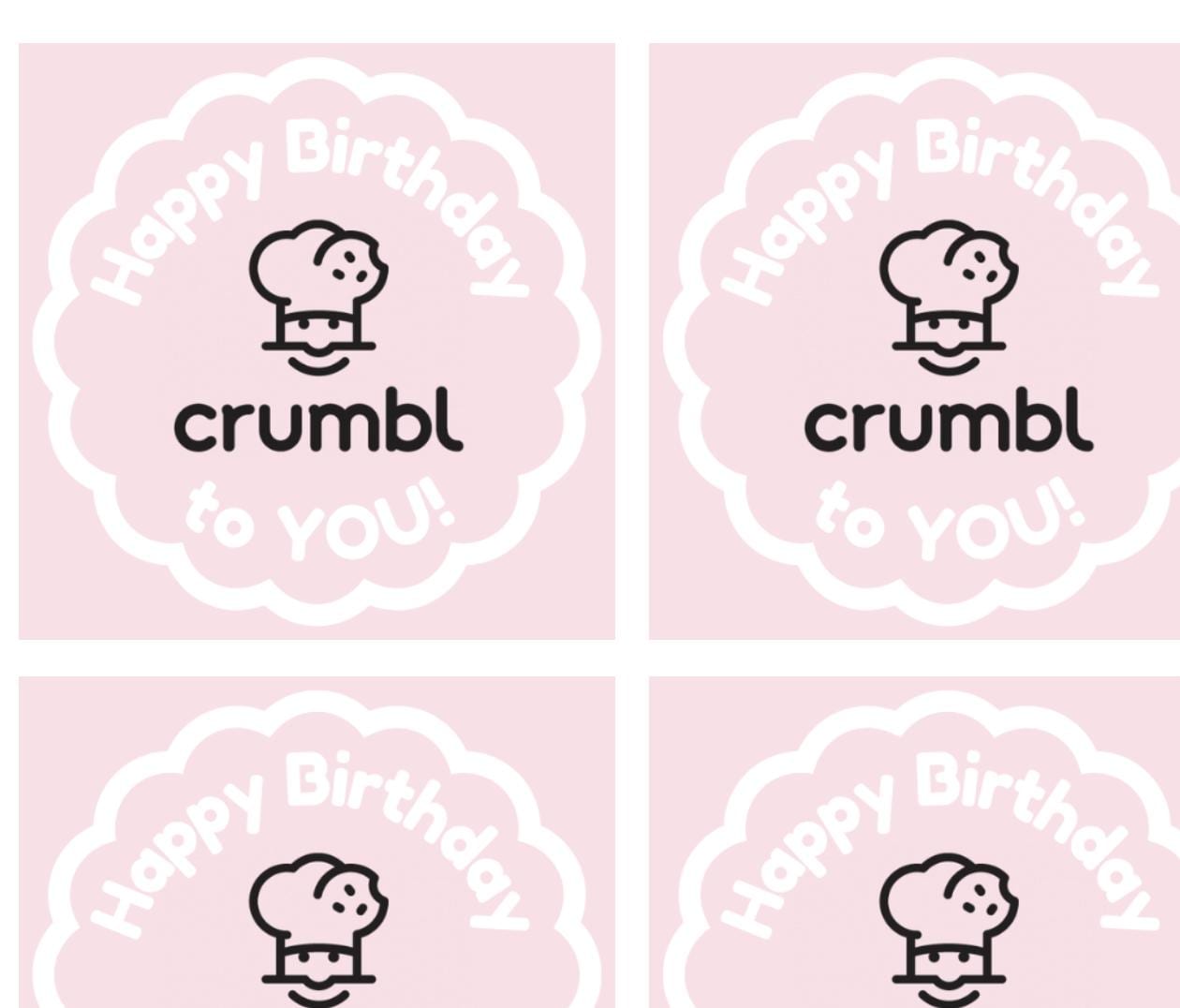 Birthday Crumbl Tags - Etsy