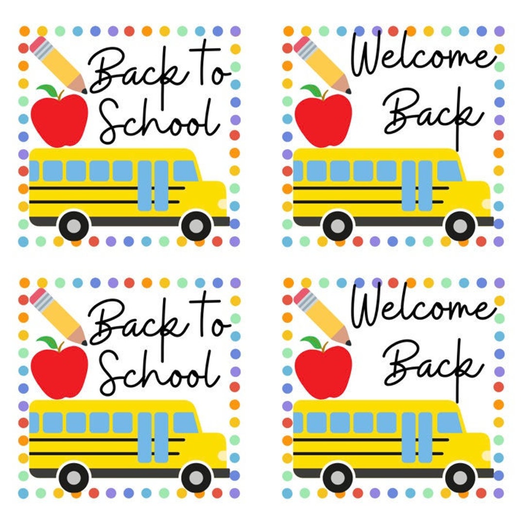 Back to School & Welcome Back Gift Tags - Etsy