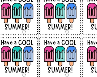 Popsicle Favor Tags, Printable Popsicle End of School Cards, Funny ...