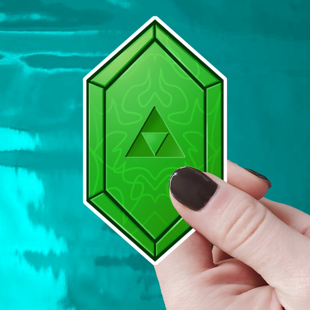 Zelda Rupee Vinyl Waterproof Sticker Pack of 3 Hologrpahic - Etsy