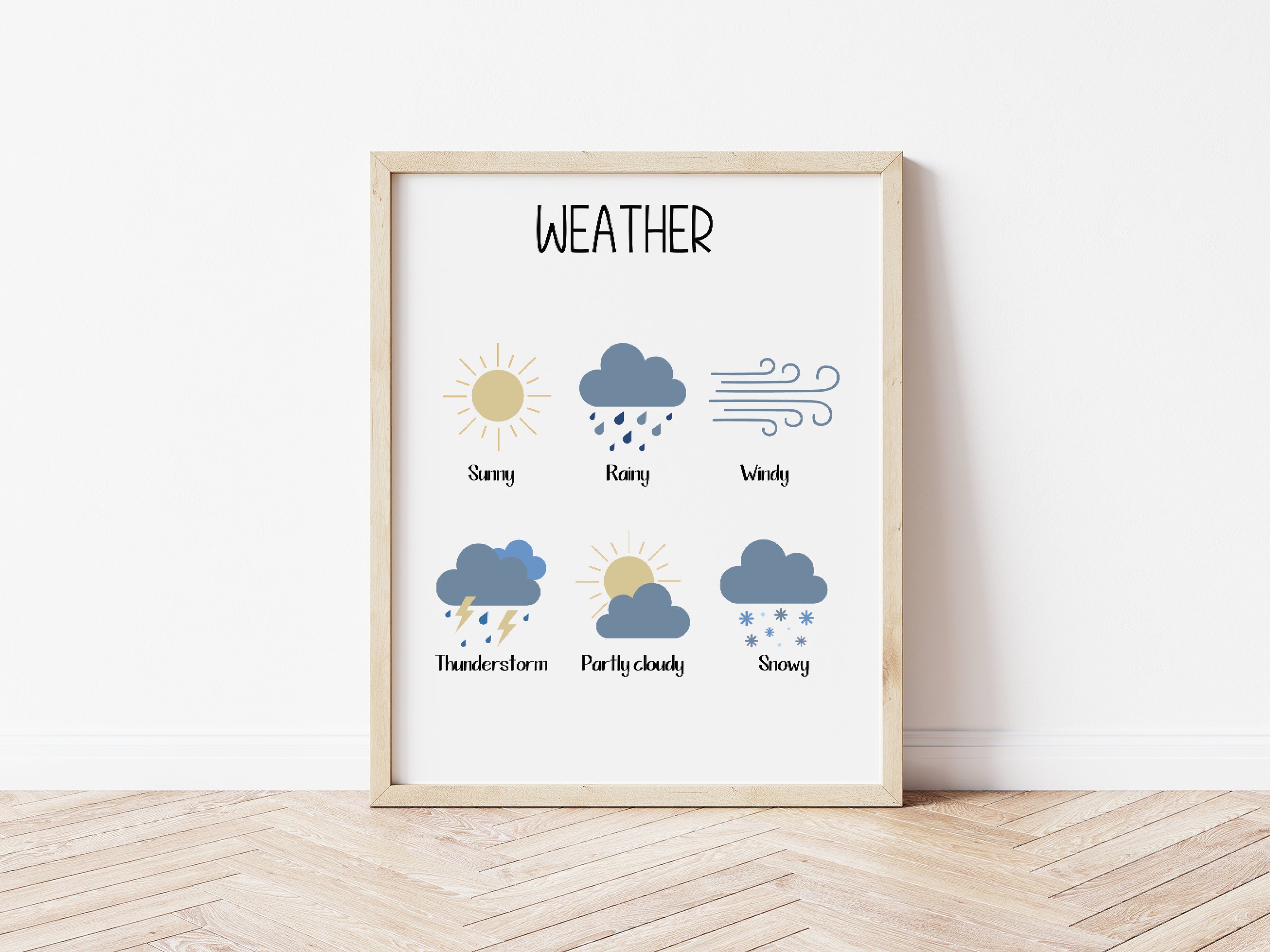 Set of 12 Educational Posters Montessori Classroom Decor - Etsy