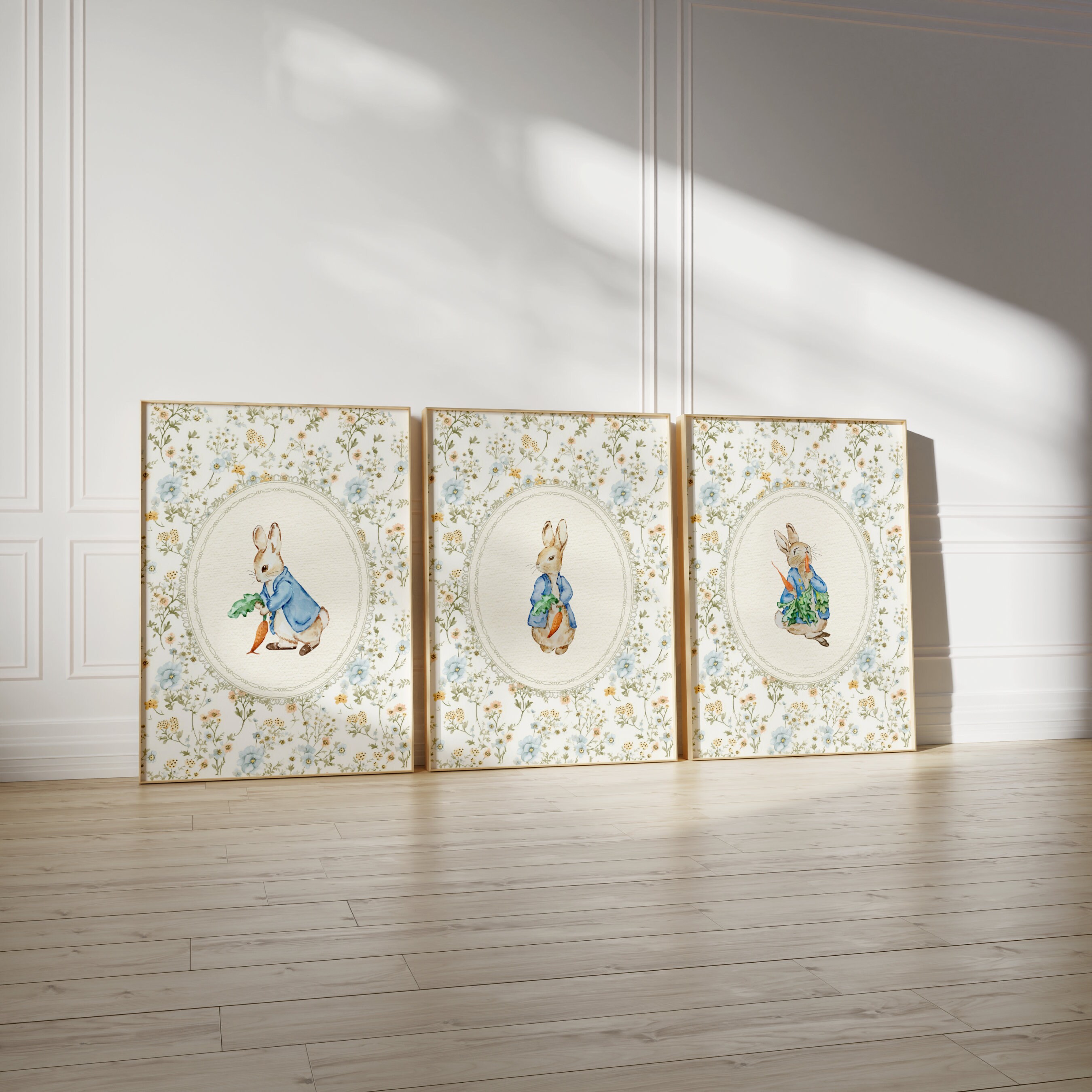 Peter Rabbit Nursery Decor, Beatrix Potter Nursery Art Prints, Vintage ...