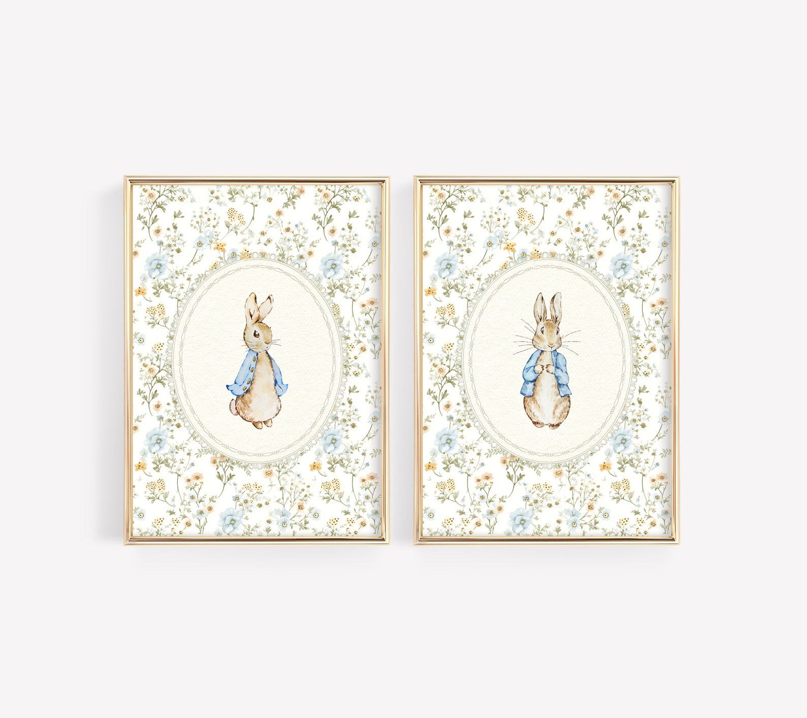 Peter Rabbit Nursery Decor, Vintage Peter Rabbit Print, Gender Neutral ...