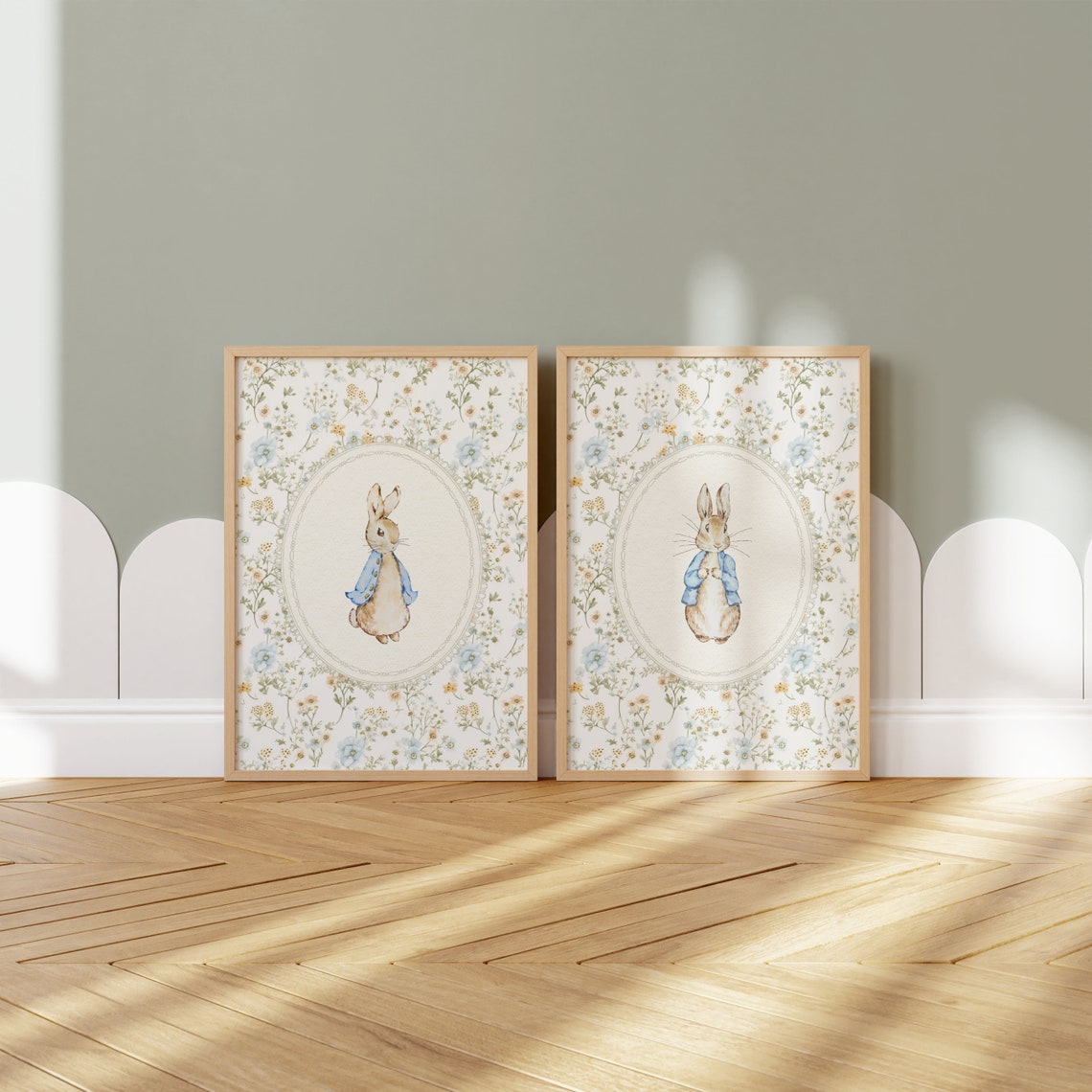 Peter Rabbit Nursery Decor, Vintage Peter Rabbit Print, Gender Neutral ...