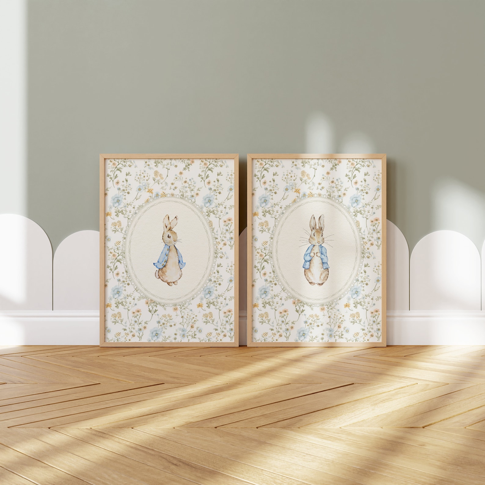 Peter Rabbit Nursery Decor, Vintage Peter Rabbit Print, Gender Neutral ...