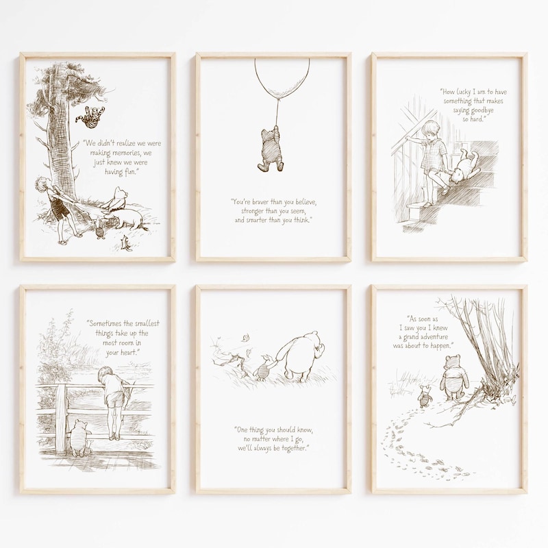 Winnie the Pooh Art - Etsy