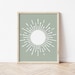 Nursery Wall Decor - Pastel Sage Green Nursery Prints - Boho Prints for ...