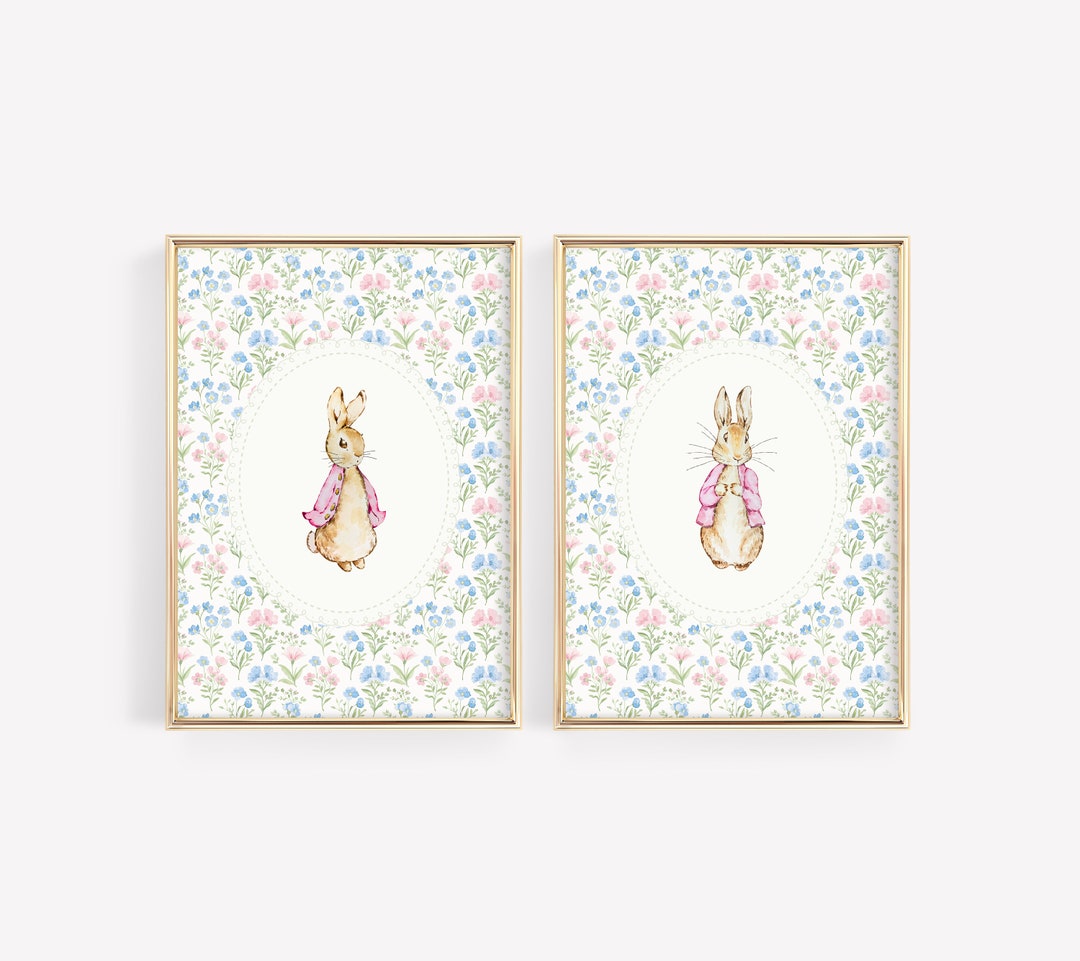 Peter Rabbit Nursery Decor, Cottagecore Decor, Beatrix Potter Print ...