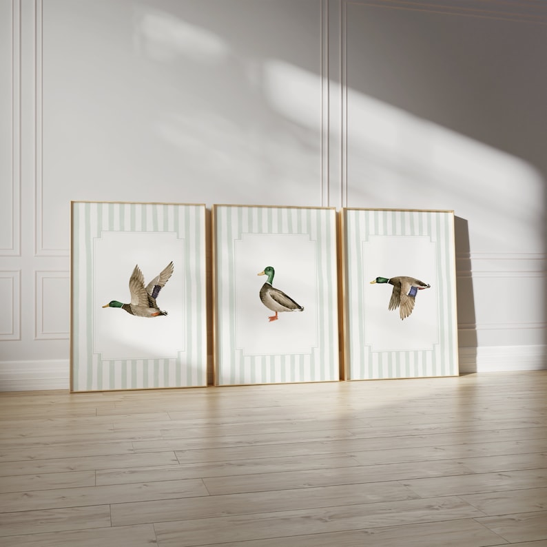 Mallard Duck Wall Art, Wall Print Boys Room, Duck Hunting Nursery Art ...