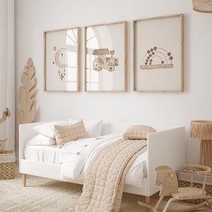 Neutral Nursery Print Set, Gender Neutral Baby Art, Nursery Printable ...