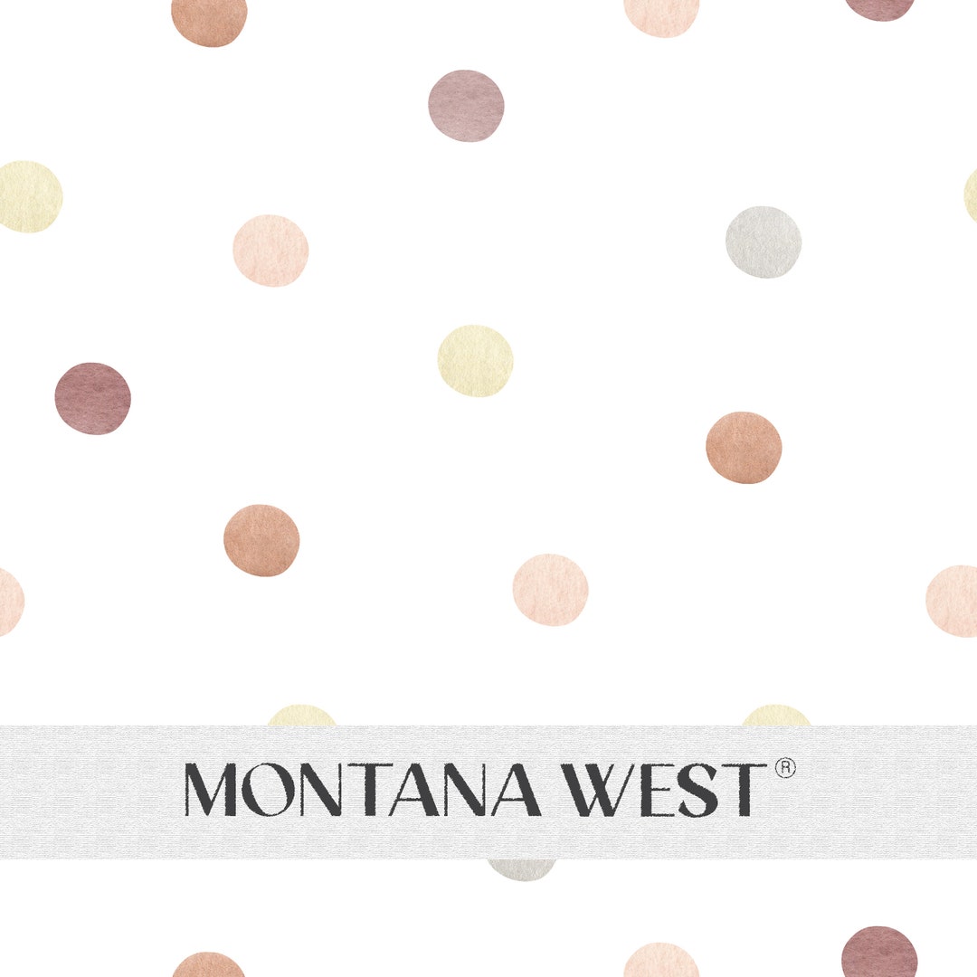 Pastel Boho Polka Dot Seamless Pattern, Digital Watercolor Aesthetic ...