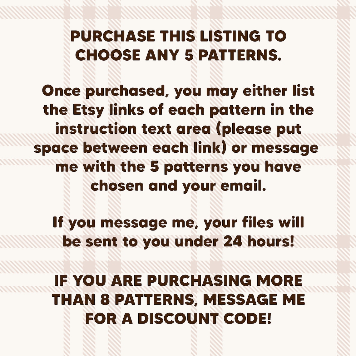 Pick ANY 5 Seamless Patterns Bundle - Etsy
