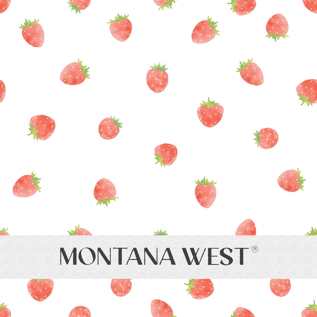 Cute Strawberries Seamless Pattern, Digital Watercolor Simple Cute ...