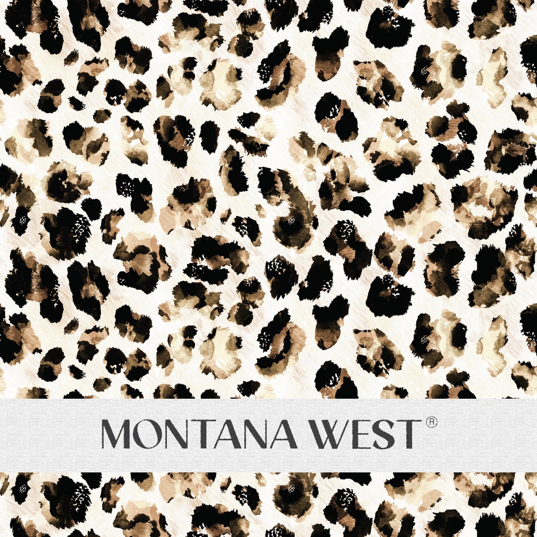 Leopard Print Seamless Pattern, Digital Watercolor Leopard Cheetah Skin ...