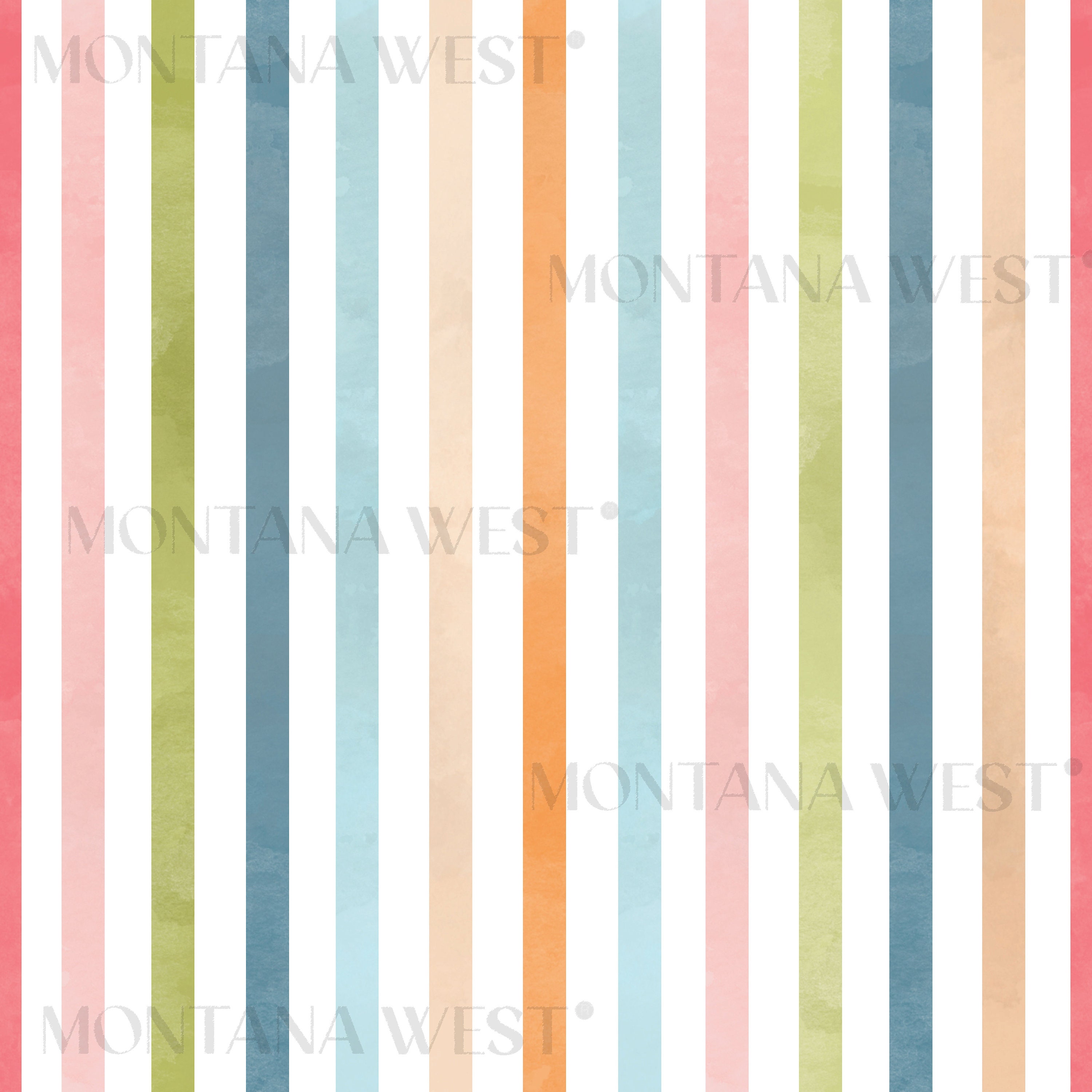 Pastel Stripes Seamless Pattern Digital Watercolor Colorful - Etsy