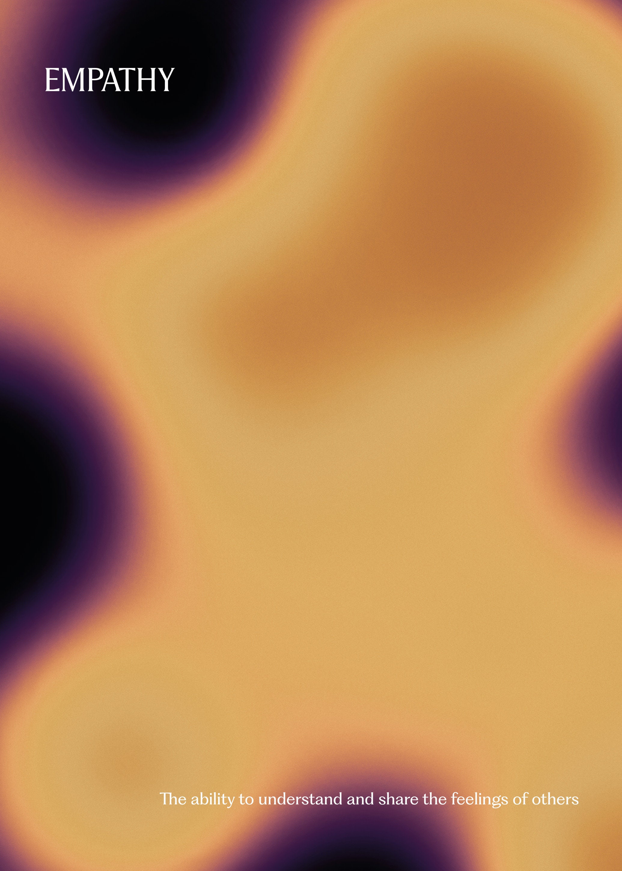 EMPATHY Emotion Aura Poster Printable Wall Art Minimal Design Spiritual Art - Etsy