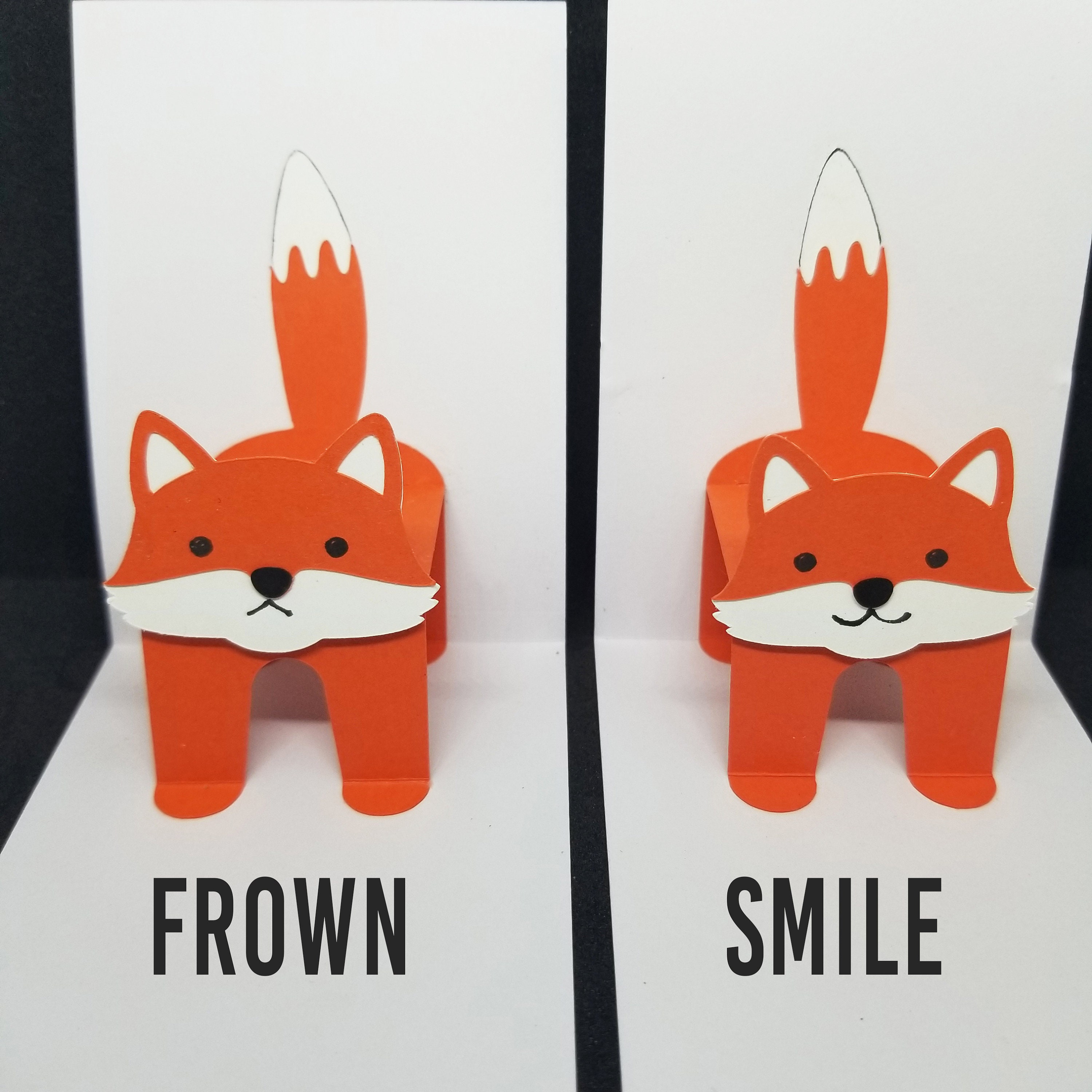 Red Fox D.I.Y. Pop up Card - Etsy