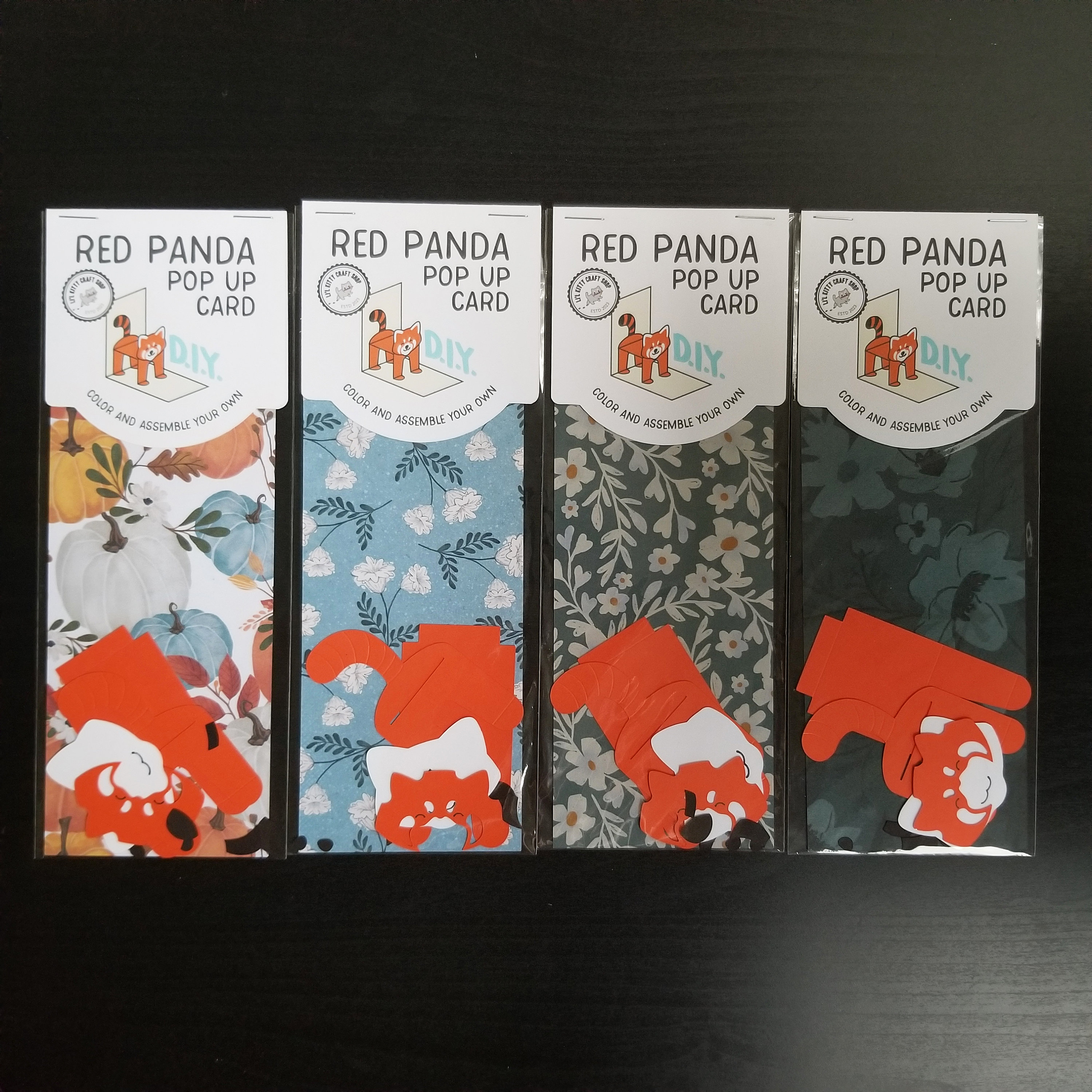Red Panda D.I.Y. Pop up Card - Etsy