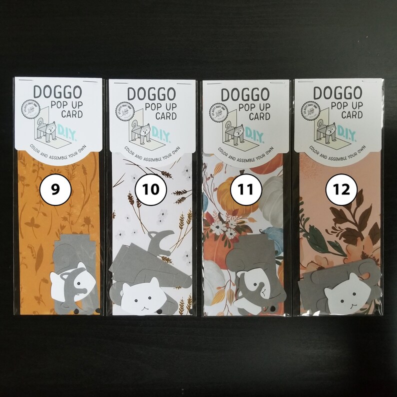 Gray Doggo D.I.Y. Pop up Card - Etsy