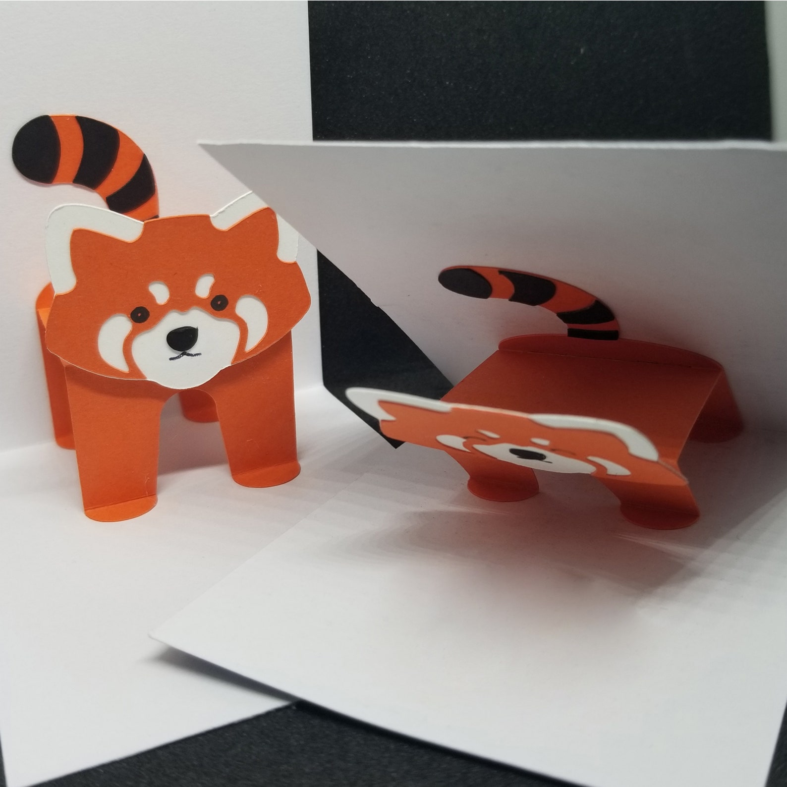 Red Panda D.I.Y. Pop up Card - Etsy