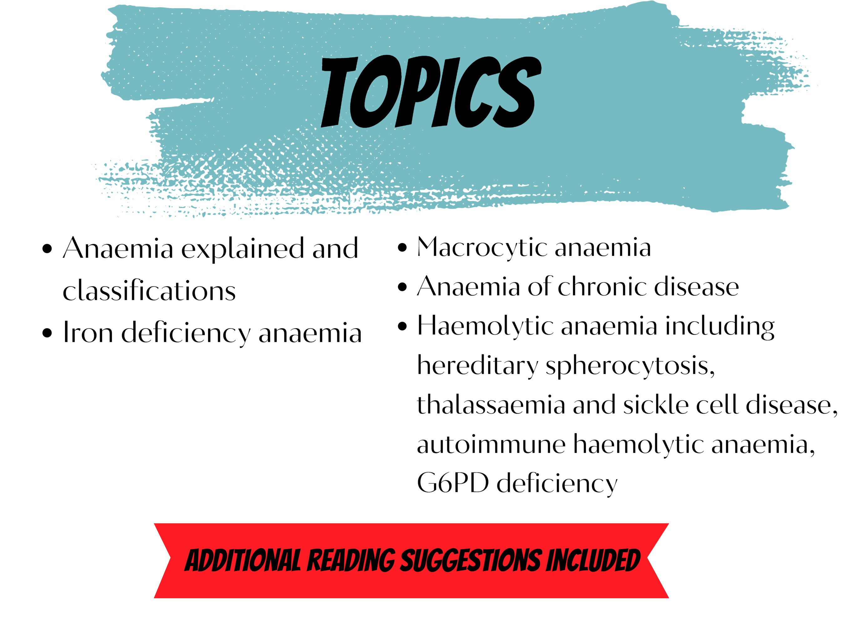 Hematology Disorders Anemia Conditions Medical School Notes Haematology ...