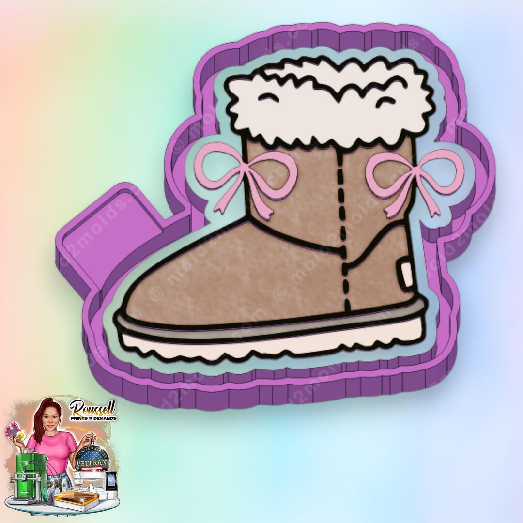 Cozy Winter Boot With Bow Freshie Silicon Mold / Molder - Etsy