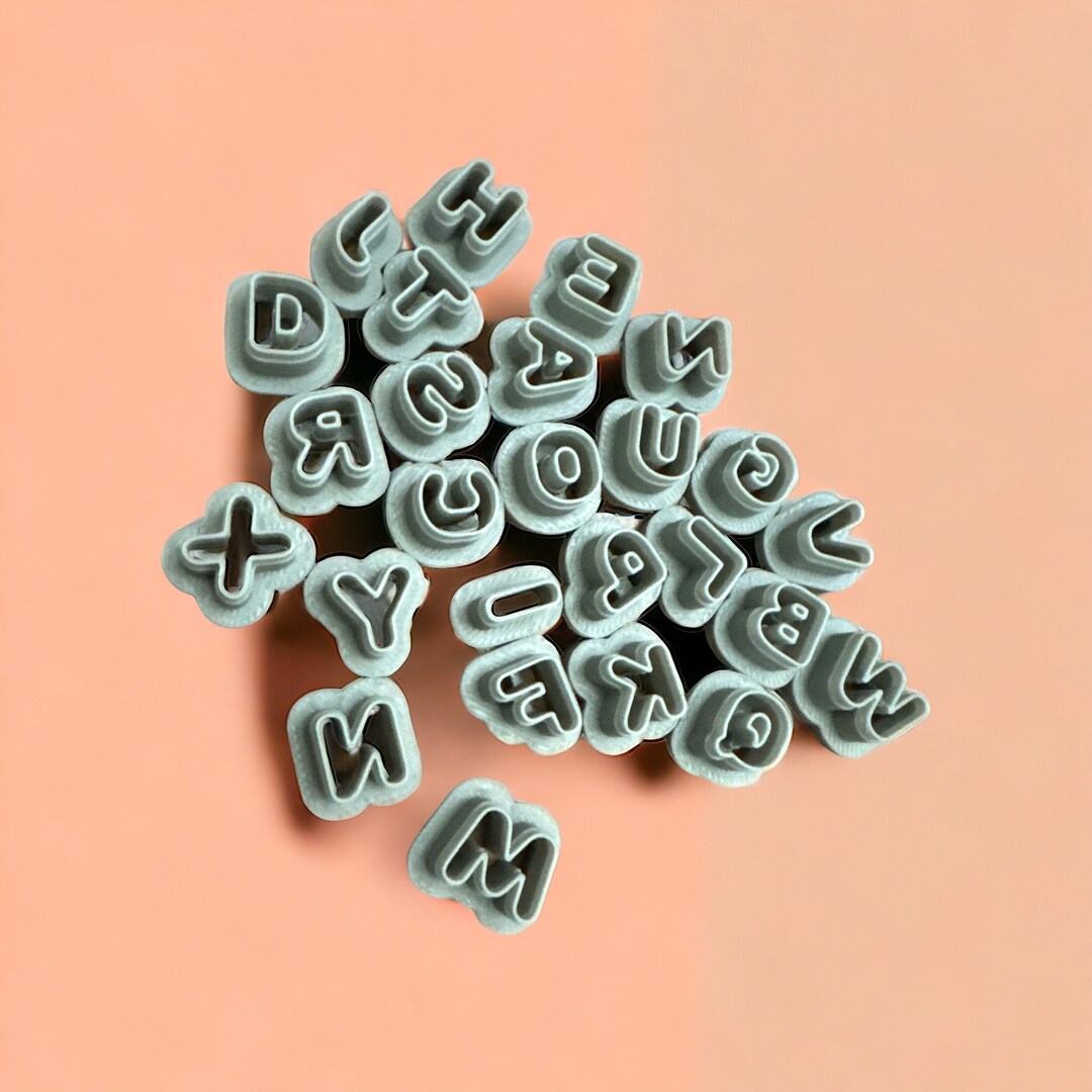 Alphabet Polymer Clay Cutter 10mm/15mm/20mm - Etsy