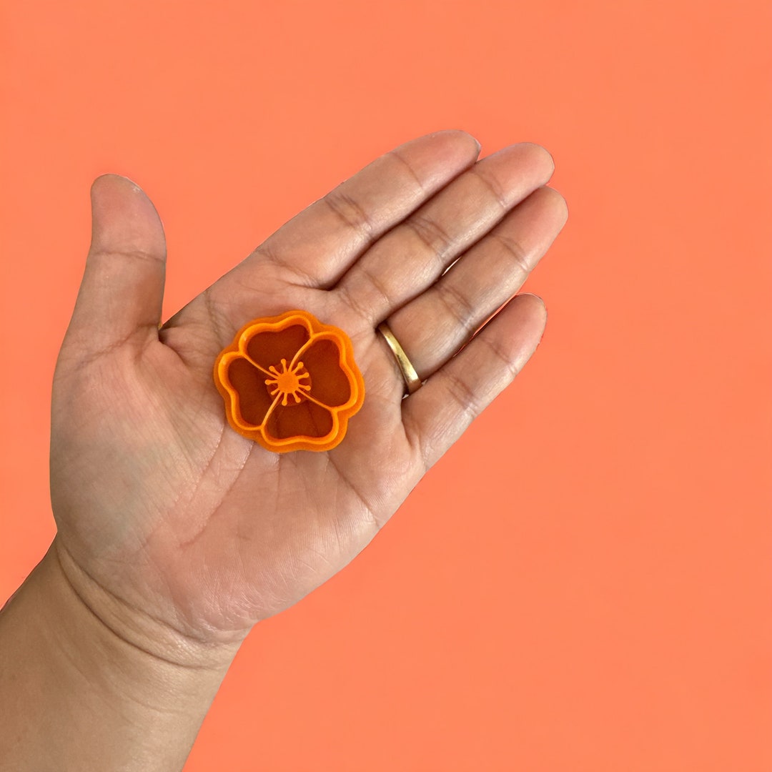 Poppy Flower Clay Cutter - Etsy