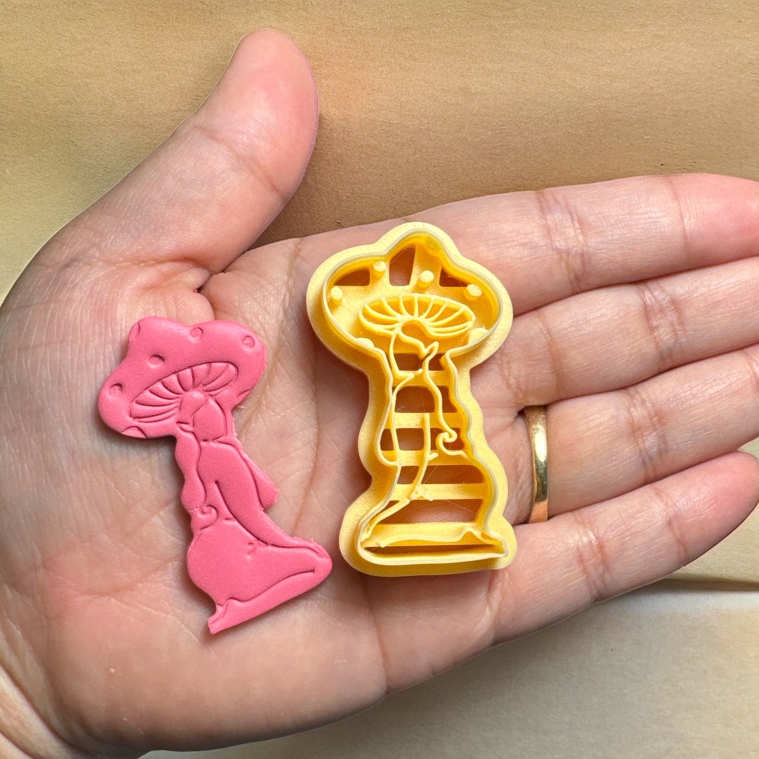 Mushroom Woman 2 Bikini Polymer Clay Cutter Summer Clay Cutter - Etsy