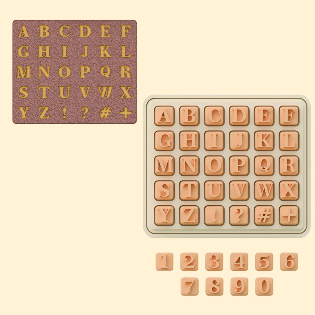 Alphabet Stamps: 12mm Clay & Fondant Letterpress - Etsy