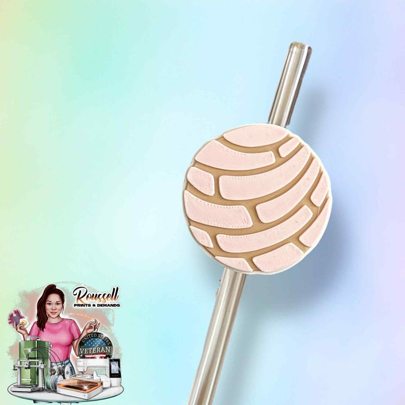 Concha 3d Printed Straw Topper 2 Sizes - Etsy