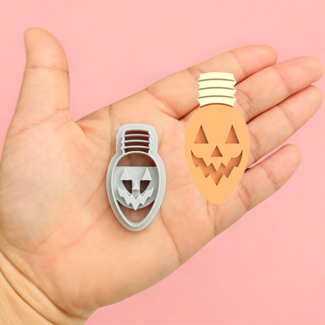 Creepy Light Bulb Clay Cutter | Halloween Clay Cutter - Etsy