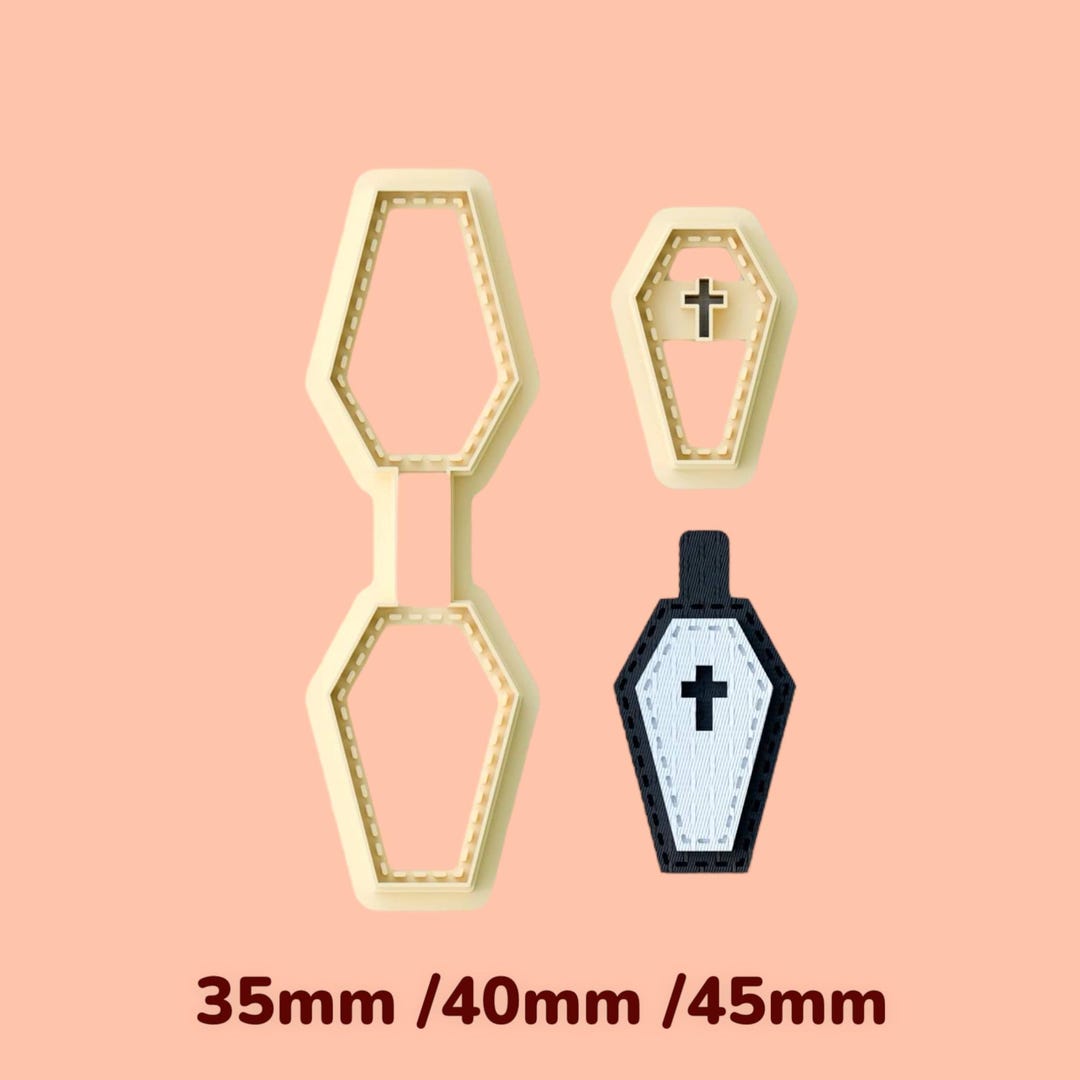 Coffin Cross Keychain Clay Cutter - Etsy