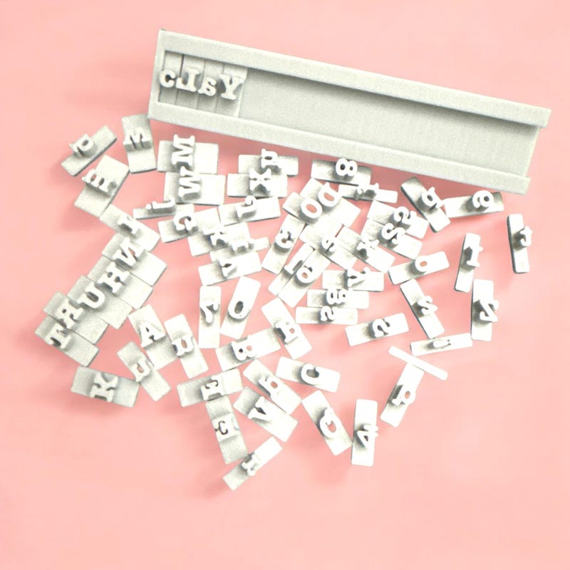 Alphabet Rubber Stamps - Etsy