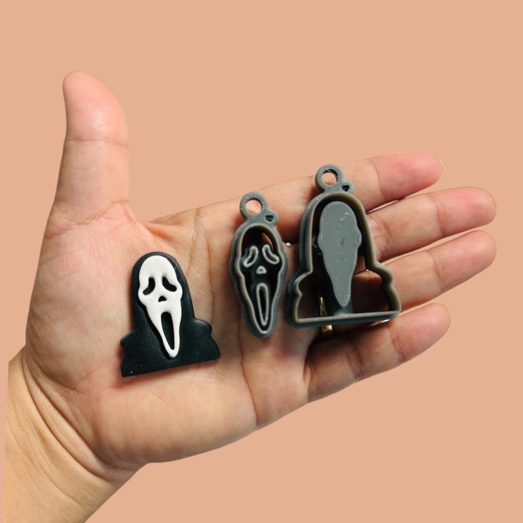 Spooky Face Scream Face Clay Cutter. Polymer Clay Cutter Scream - Etsy