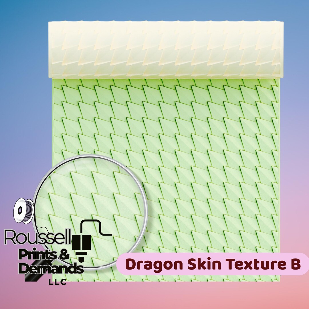 Dragon Skin Texture B Roller 3d Printed - Etsy