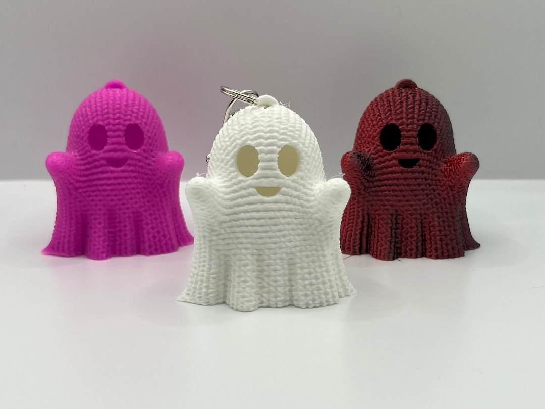 Halloween Ghost Keychain - 3D Printed Ghost - Etsy