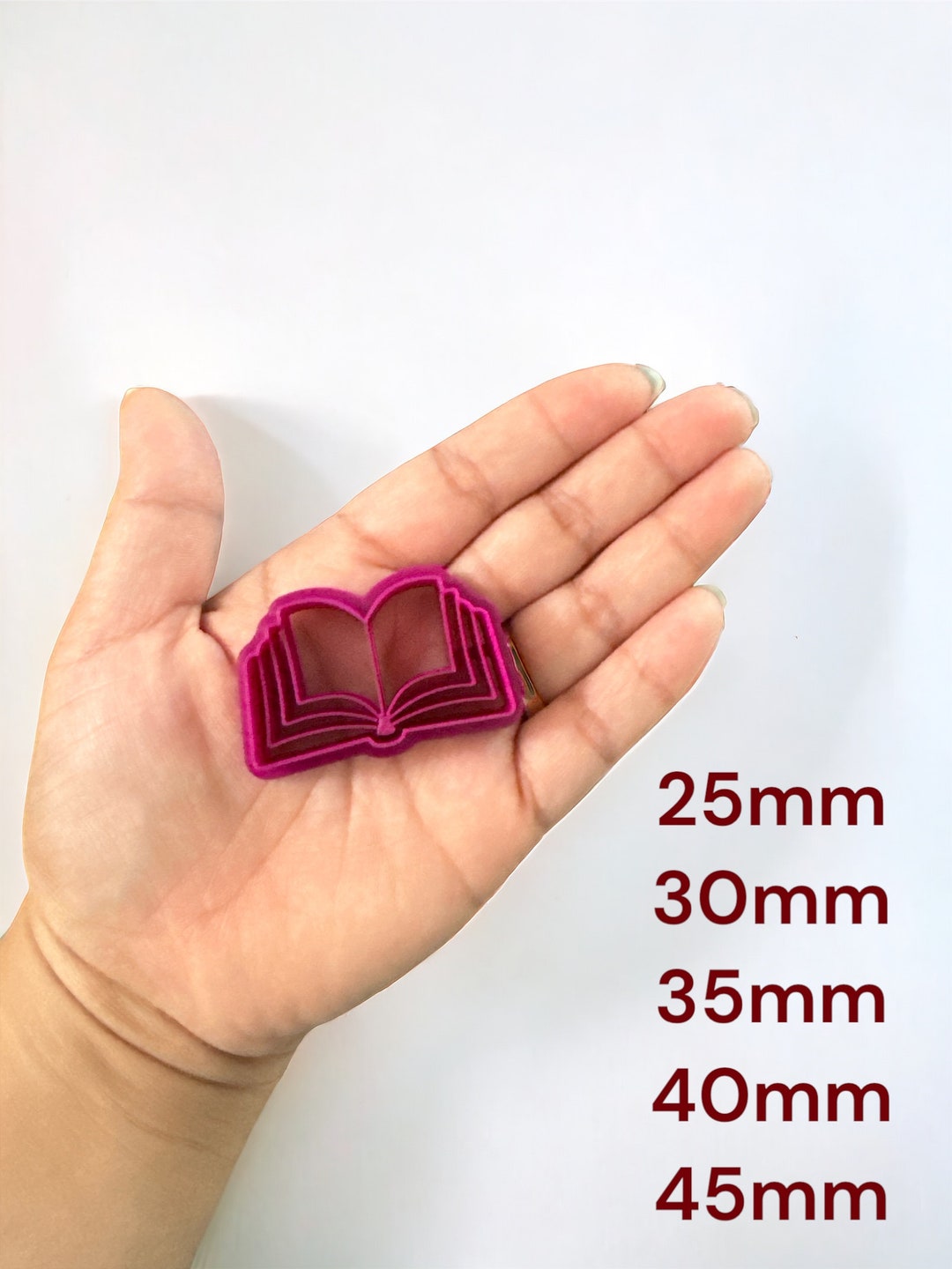 Open Book Polymer Clay Cutter: 3D Printed Craft Tool - Etsy