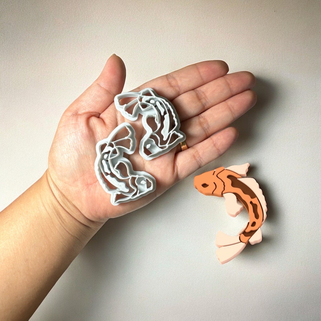 Koi Fish Clay Cutter, Koi Fish Earring, Summer Clay Cutters - Etsy