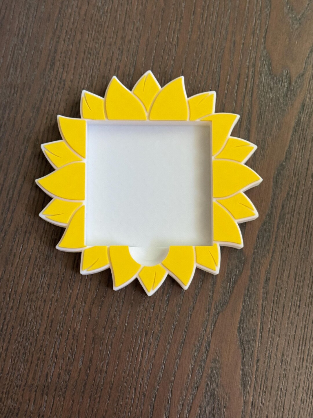 Sunflower Sticky Note Holder 3d Printed No Resin Added - Etsy