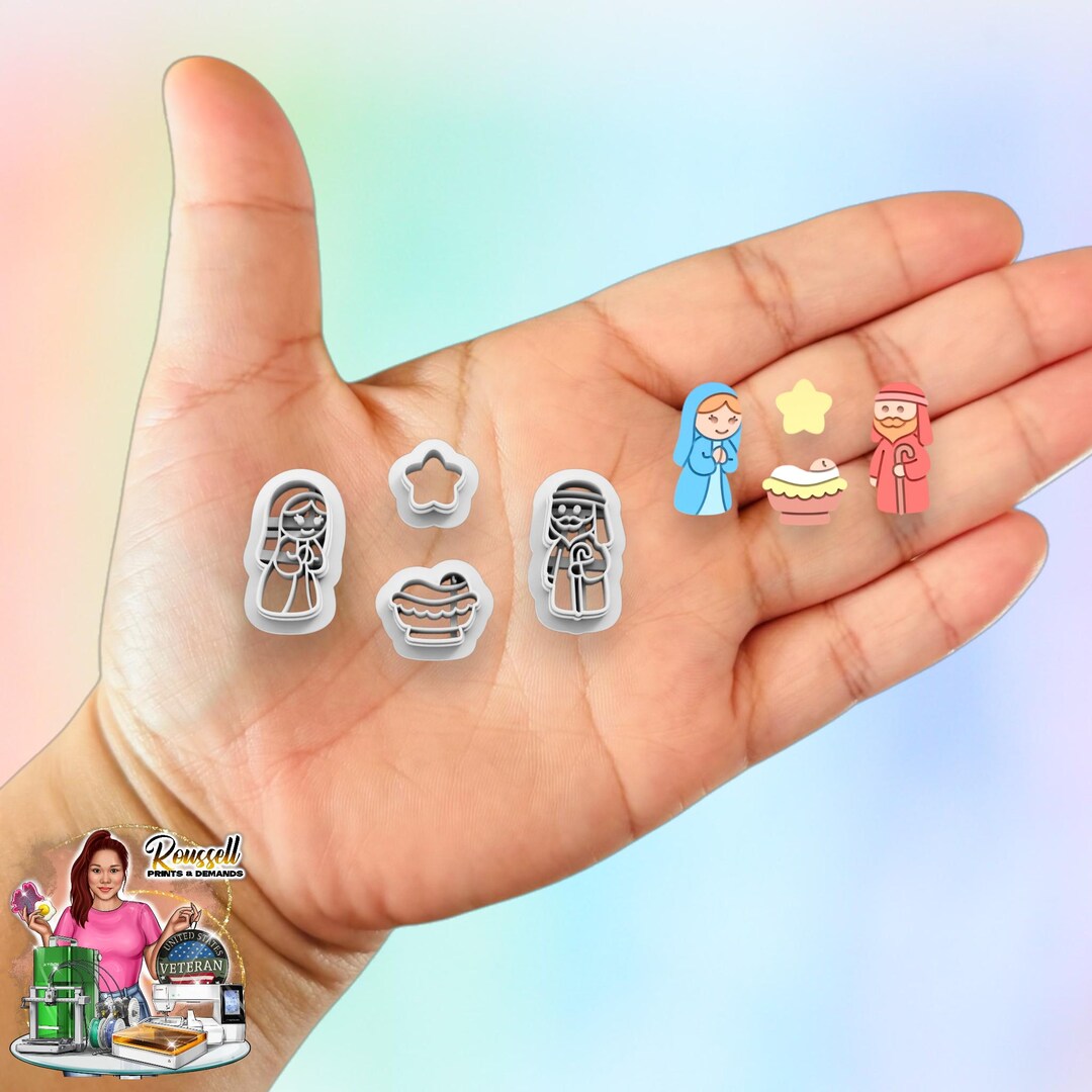 Christmas Nativity Scene Pack Christmas Cutters Clay Cutter - Etsy