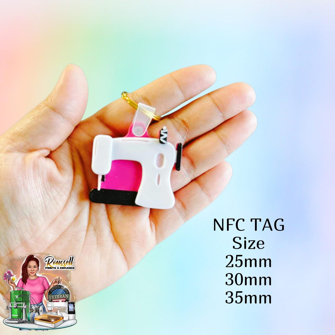 Sewing Machine NFC Keychain 3d Printed - Etsy