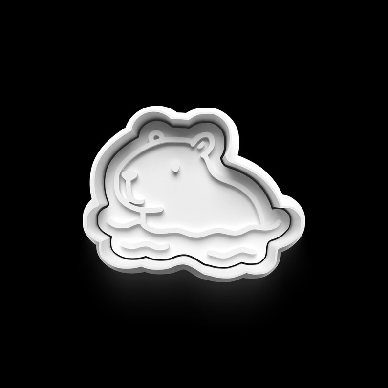 Capybara Cookie Cutter: 3D Printed Fondant Clay Cutter - Etsy