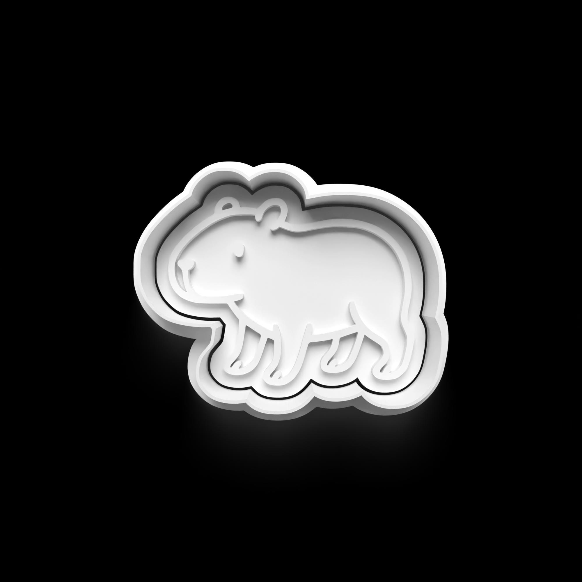 Capybara Cookie Cutter: 3D Printed Fondant Clay Cutter - Etsy