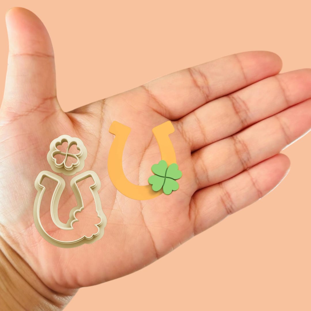 Horseshoe and Clover Polymer Clay Cutter - Etsy