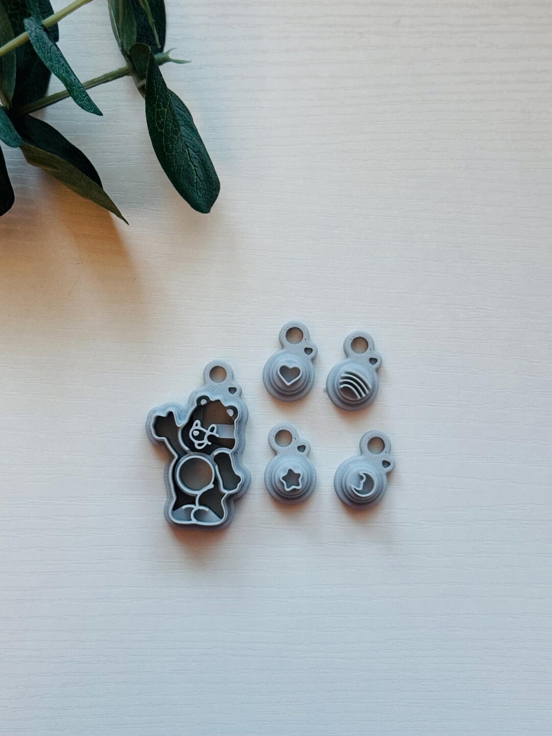 Cute Bear Cutter and Stamps Set - Etsy