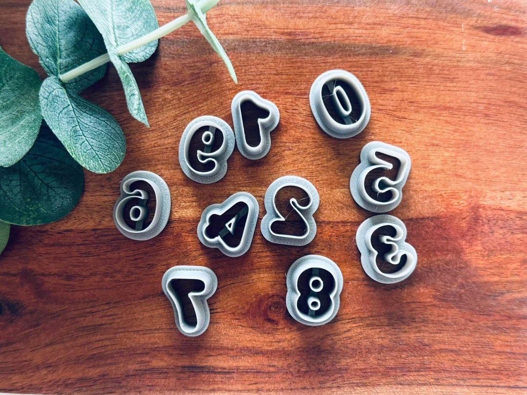 Number Clay Cutter Set: Polymer Clay Tools (15mm & 12.2mm) - Etsy